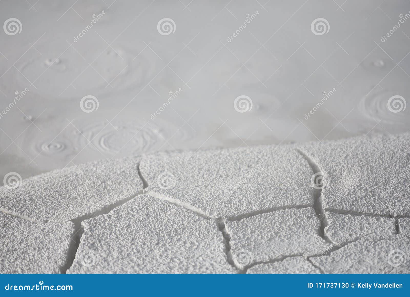 Dry Cracked Edge of Liquid Mud Pot Stock Photo - Image of surface ...