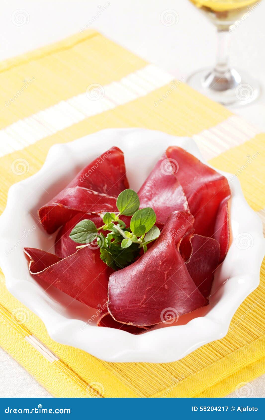 Dry cured ham stock image. Image of cured, place, ingredient - 58204217