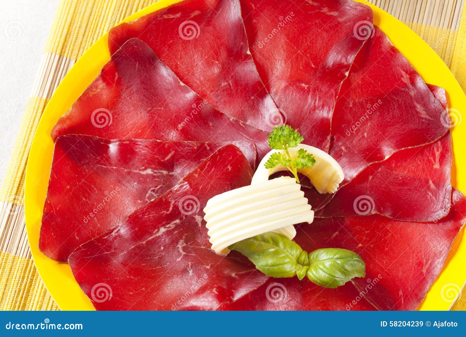 Dry cured ham stock image. Image of gourmet, closeup - 58204239