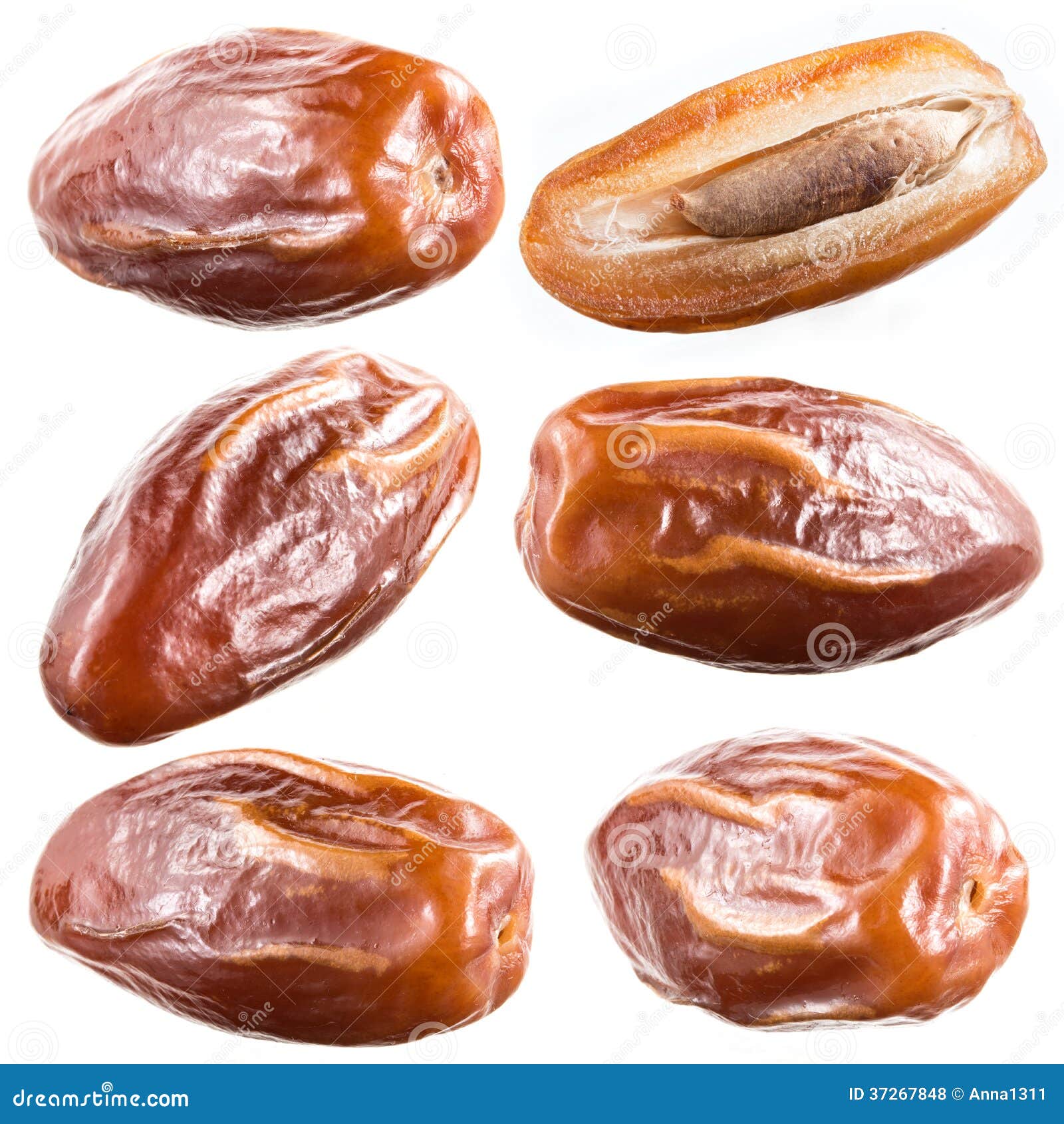 Big Dates Isolated. Date Palm Fruits Royalty-Free Stock Photography ...
