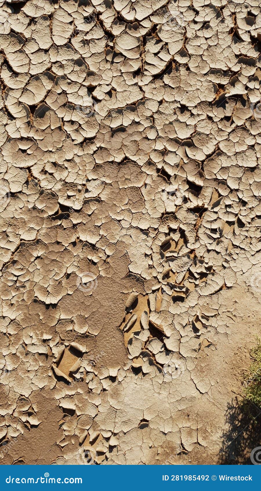 Dry Dirt Ground Covered with Mud in a Rural Landscape Stock Photo ...