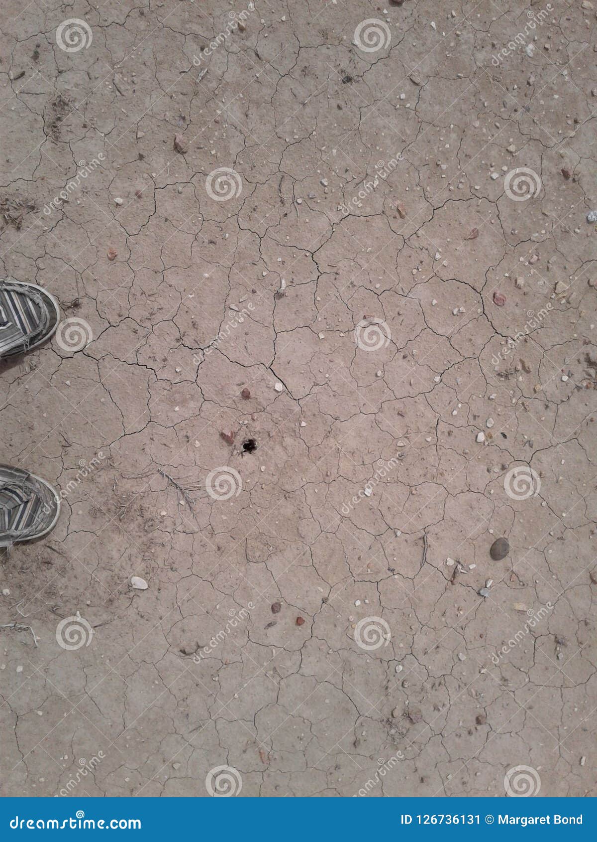 Cracked Dry Ground Sandy Clay 2 of 2 Stock Image - Image of dirt ...