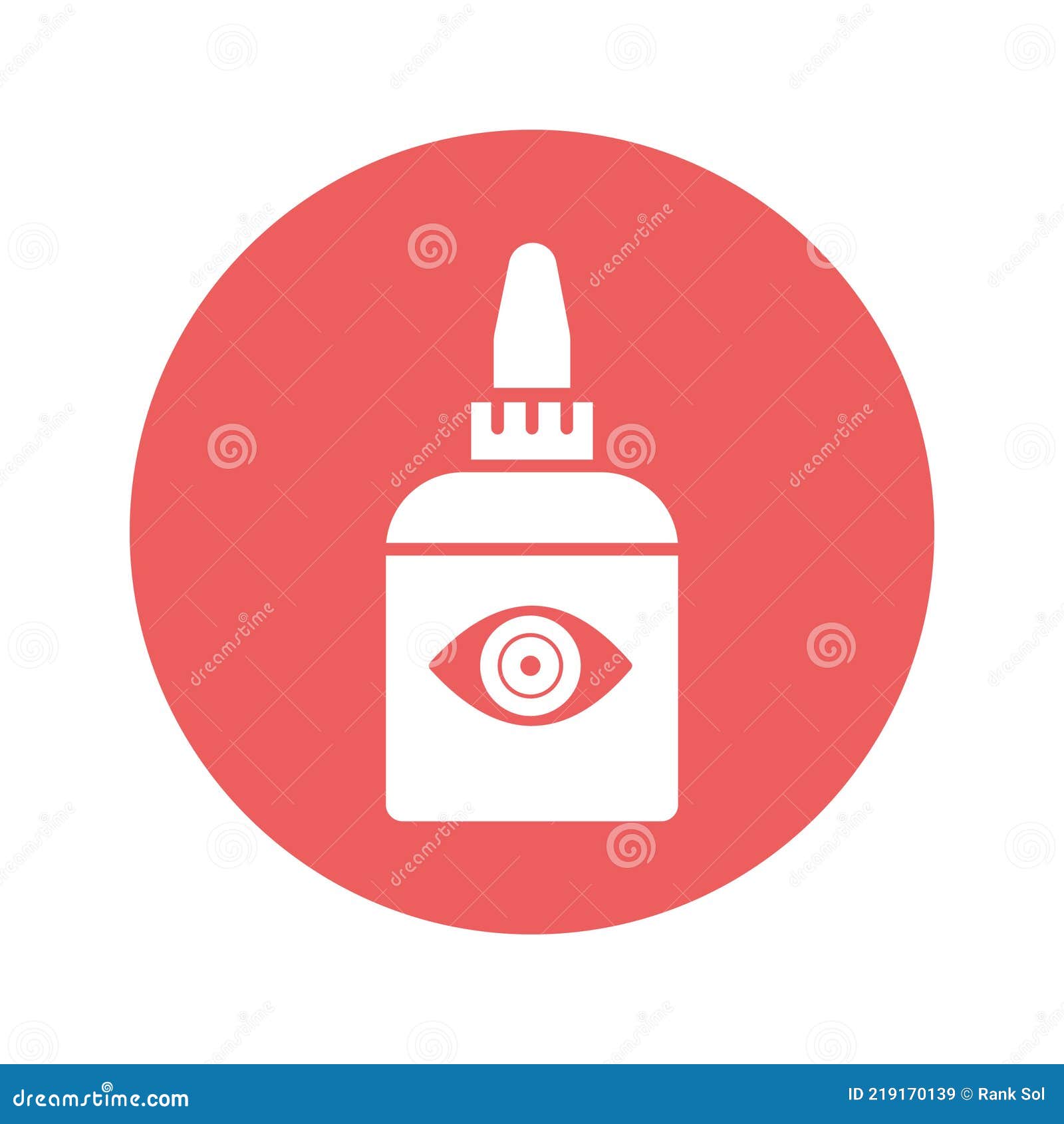 Dry Eye Isolated Vector Icon Which Can Easily Modify or Edit Stock ...
