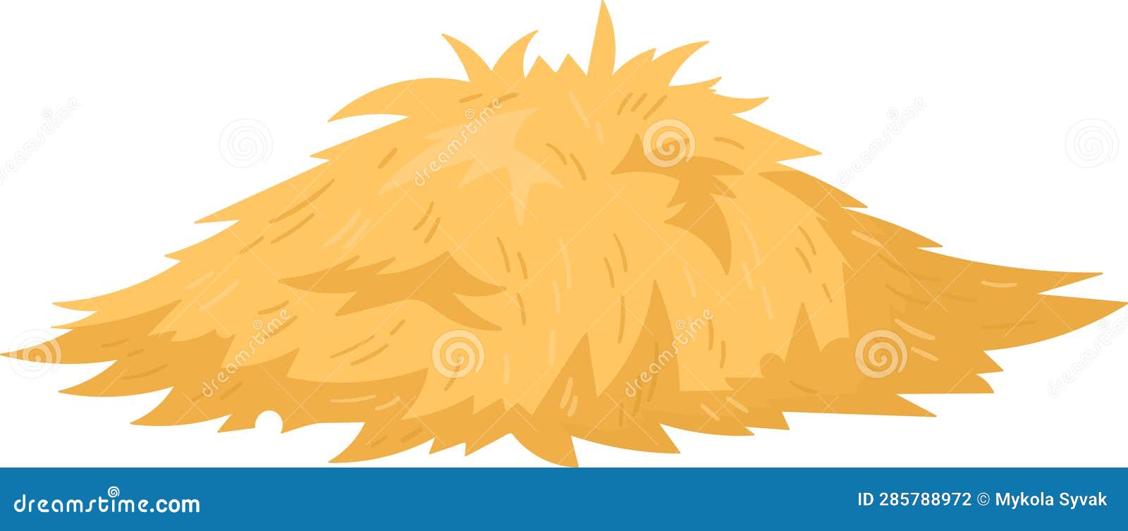 Dry Farm Haystack stock vector. Illustration of haystack - 285788972