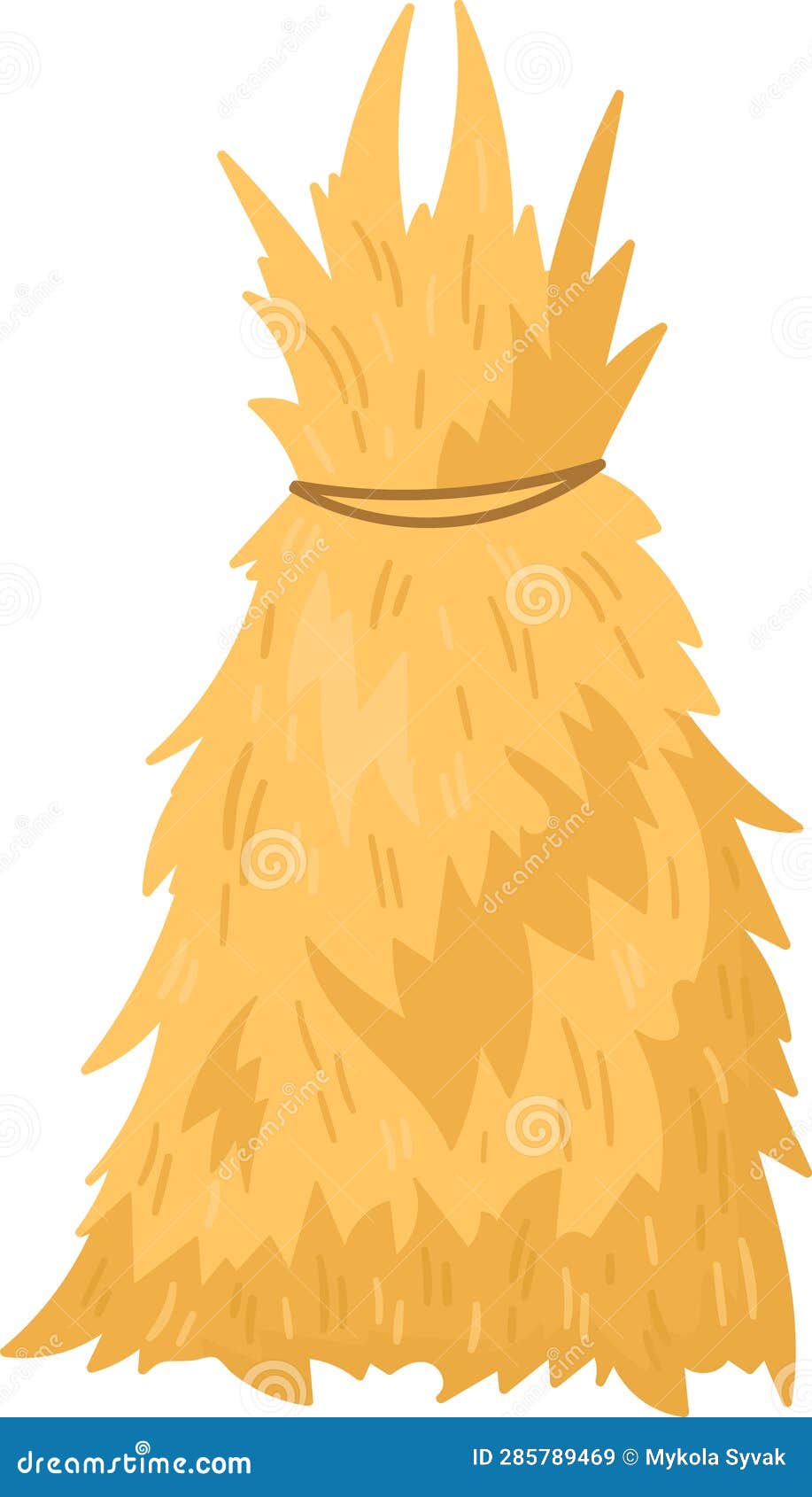 Dry Farm Haystack stock vector. Illustration of graphic - 285789469