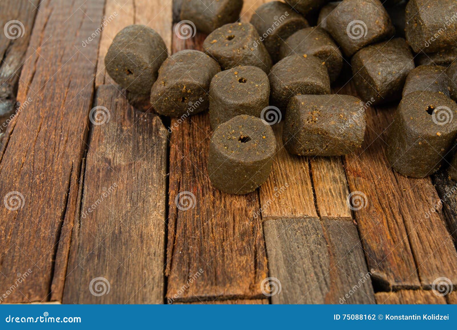Dry feed for fish. stock photo. Image of pellets, dried - 75088162