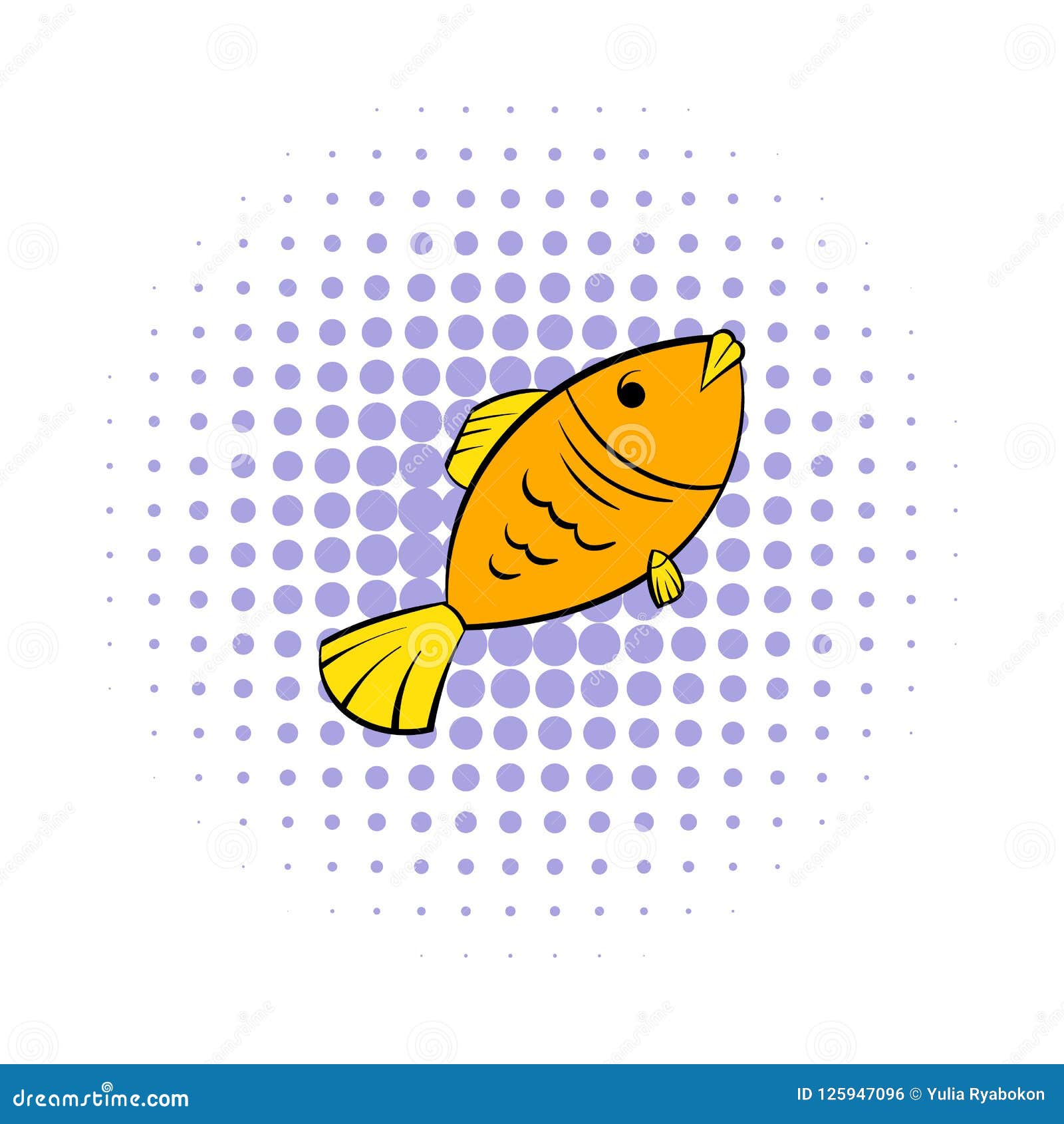 Dry Fish Icon Comics Style Stock Illustrations – 2 Dry Fish Icon Comics ...