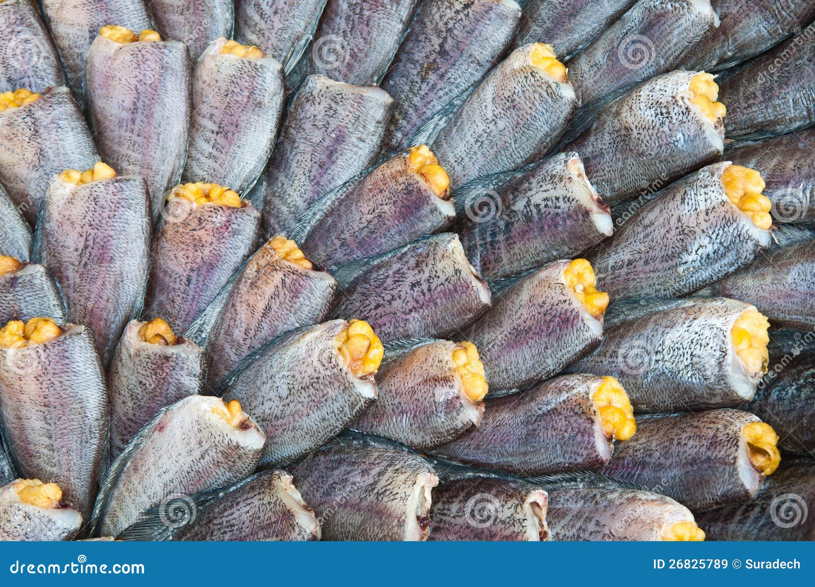 Dry fish and spawn stock image. Image of dead, cooking - 26825789