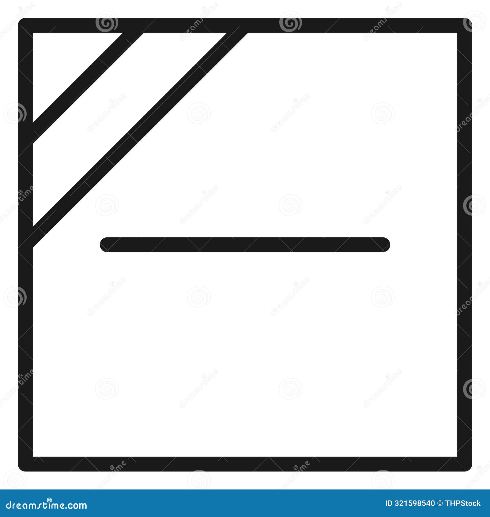 Dry Flat in Shade Icon Symbol Vector Stock Vector - Illustration of ...