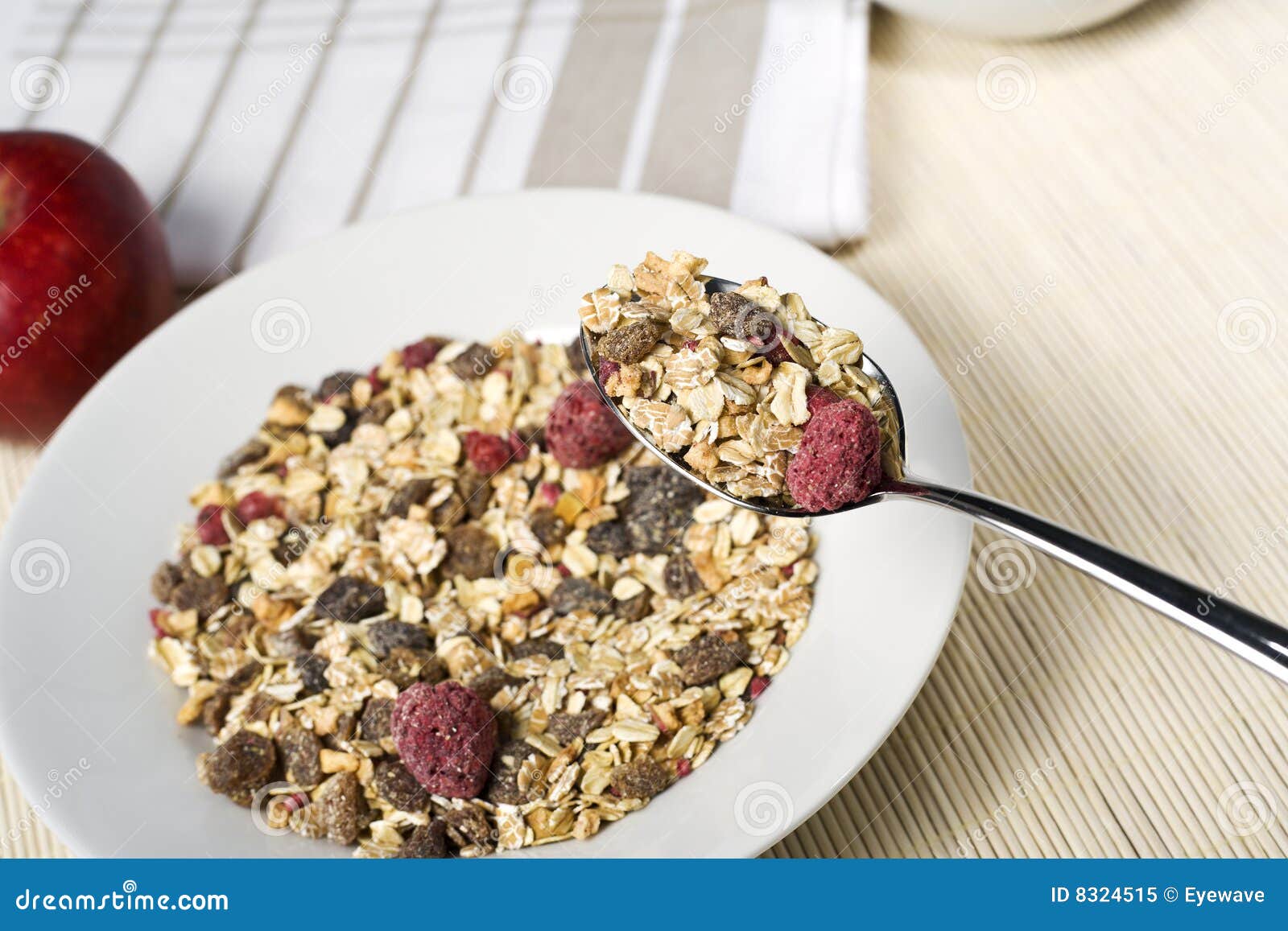 Dry fruit muesli stock image. Image of cereals, rolled - 8324515