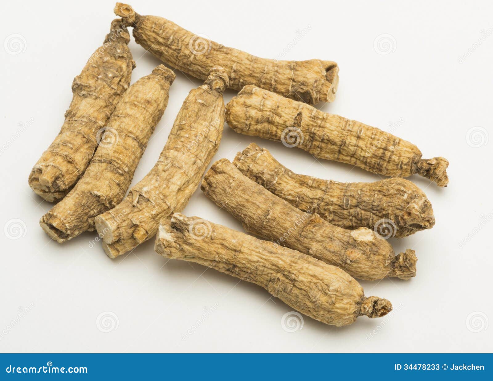 Dry ginseng roots stock image. Image of vitality, prized - 34478233