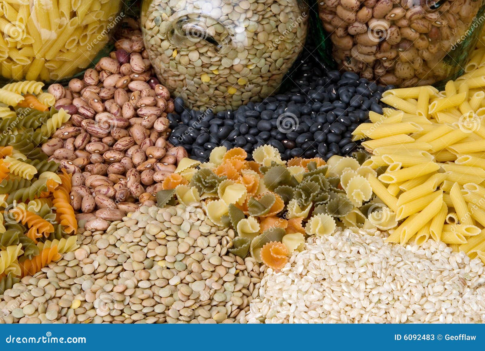 Dry_Goods2 stock image. Image of brown, macaroni, shapes - 6092483