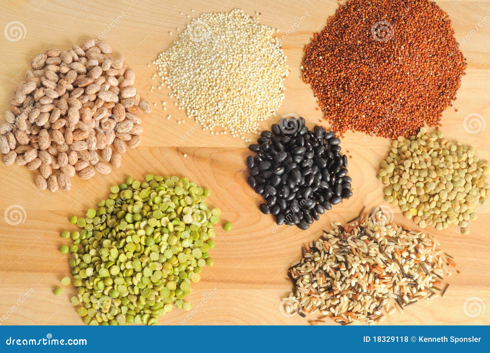Dry grain array stock photo. Image of bowl, health, containers - 18329118