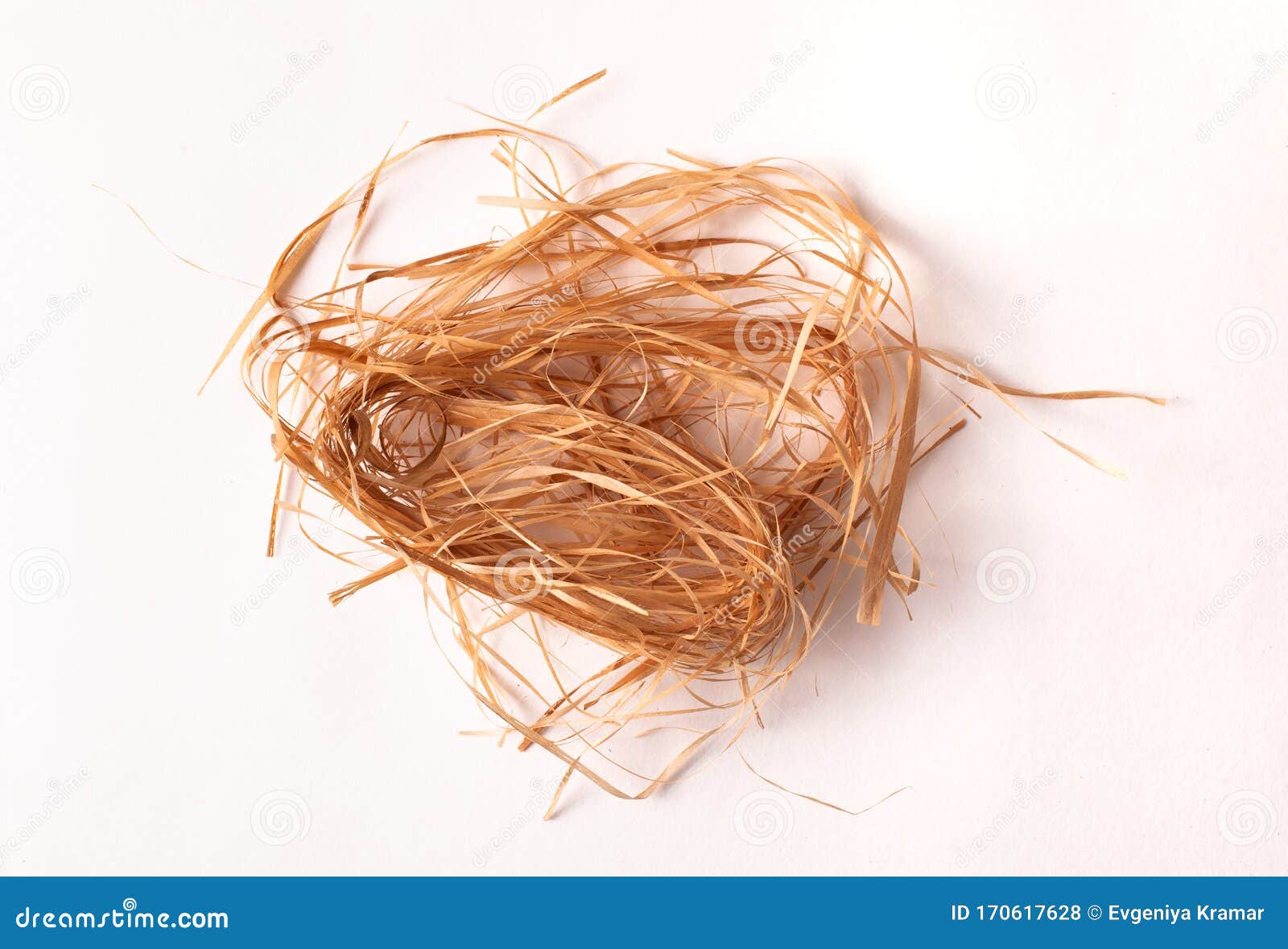 Wrapped Dry Grass for Packaging on a White Background Stock Photo ...