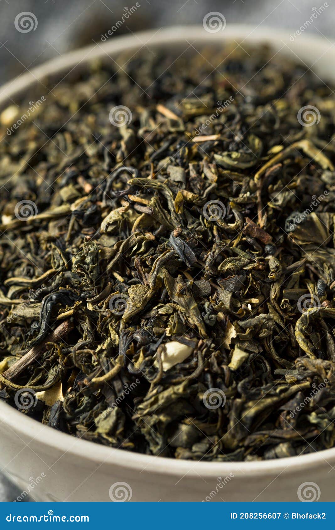 Dry Green Organic Tea Leaves Stock Image - Image of leaf, nature: 208256607