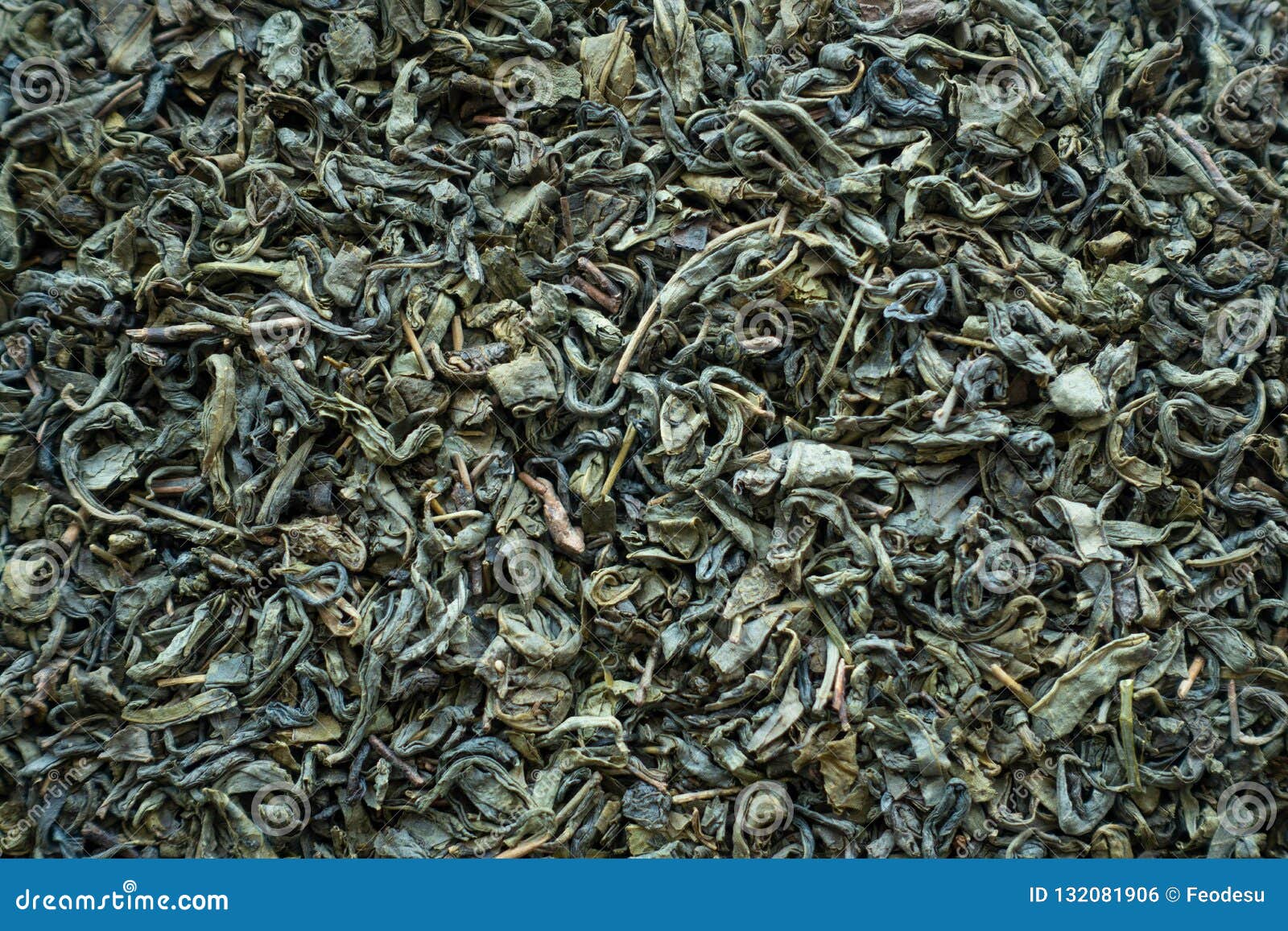 Dry Green Tea As Background Stock Photo - Image of green, plant: 132081906