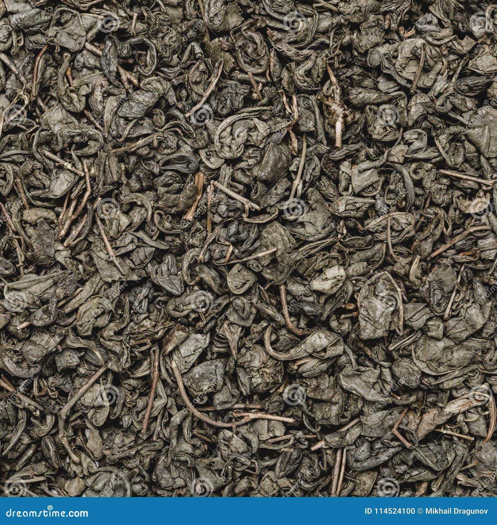 Dry Green Tea Leaves Texture Background , Square Stock Photo - Image of ...