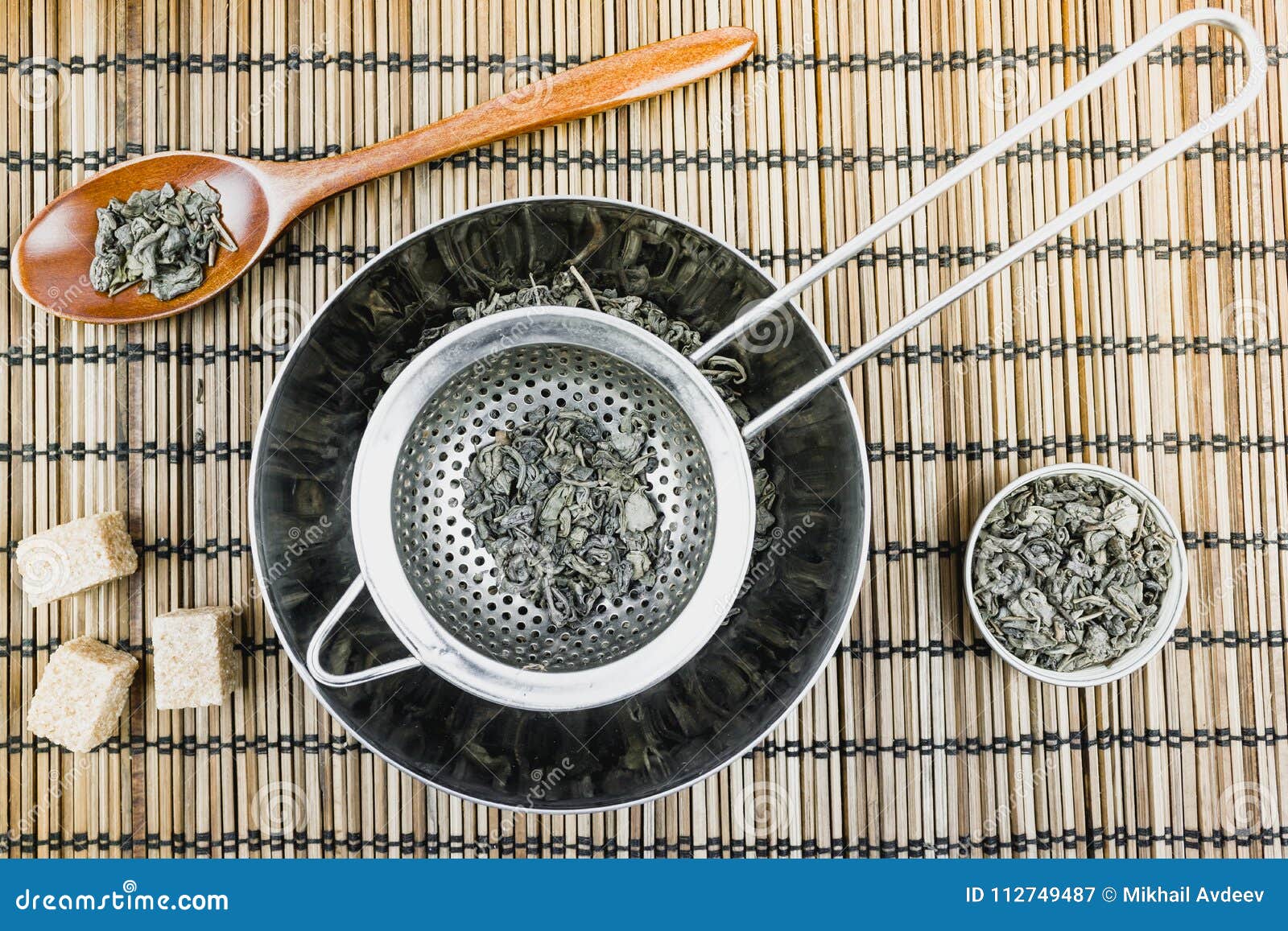 Dry Green Tea. Objects for Tea Stock Image - Image of closeup, organic ...