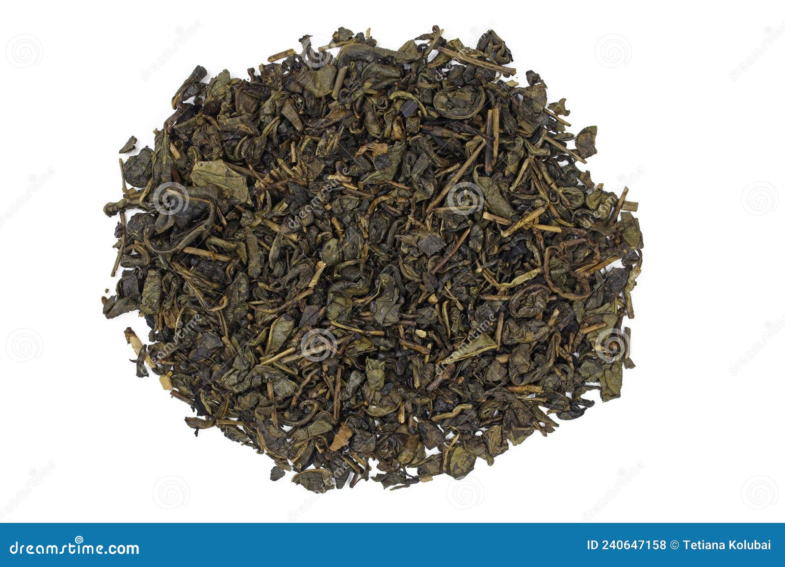 Dry green tea top view stock photo. Image of detox, large - 240647158