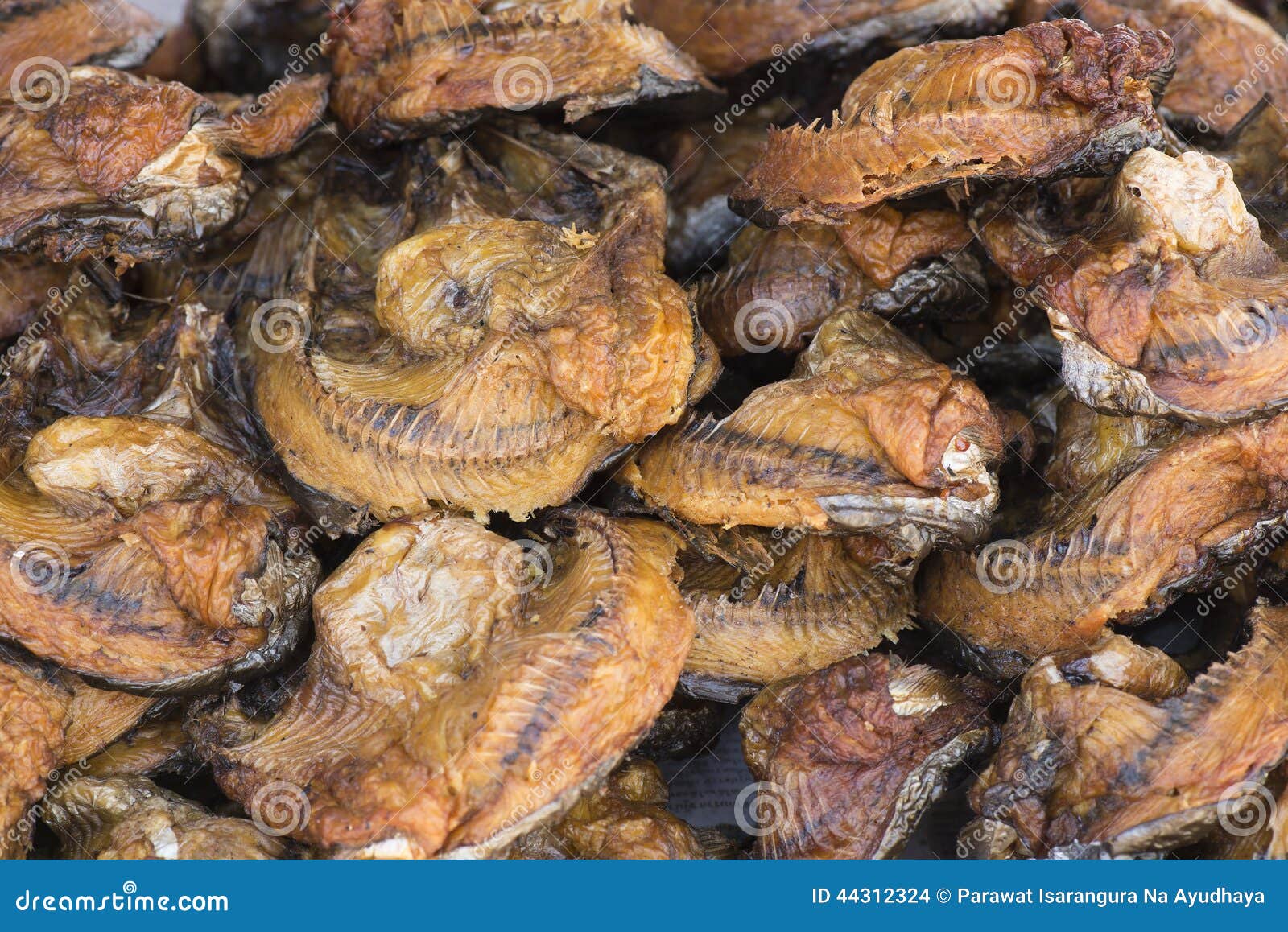 Dry Grilled Preserved Snakehead Fish. Stock Photo - Image of meat, diet ...