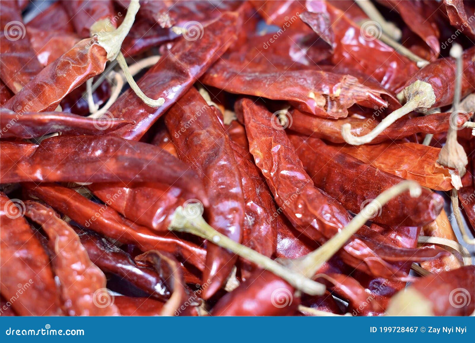 Dry Guajillo Chilies Made in Myanmar Stock Image - Image of delicious ...