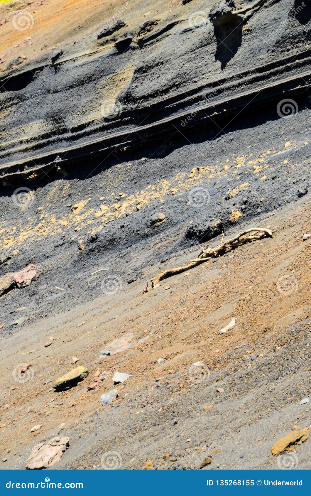 Dry Hardened Volcanic Lava stock image. Image of nature - 135268155