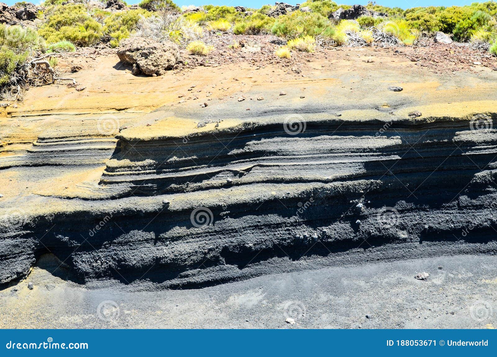 Dry Hardened Volcanic Lava stock image. Image of seamless - 188053671