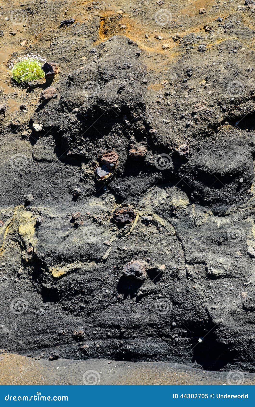 Dry Hardened Volcanic Lava stock image. Image of volcanic - 44302705