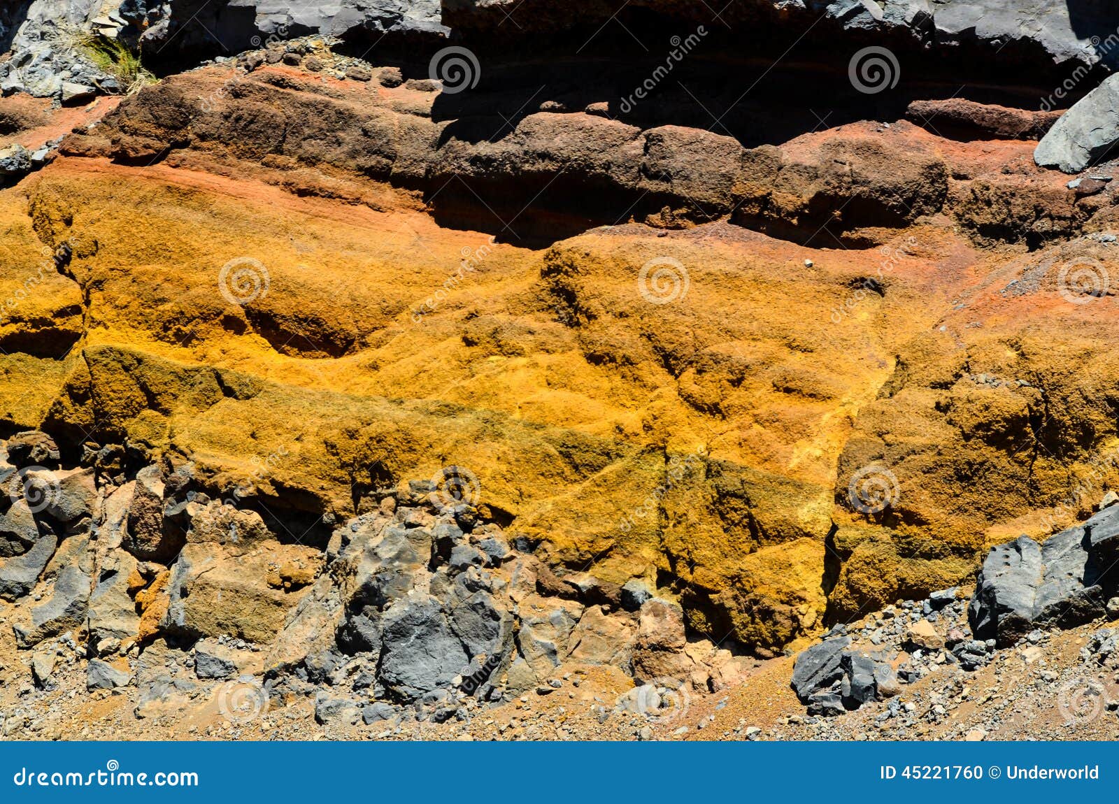 Dry Hardened Volcanic Lava stock photo. Image of hard - 45221760