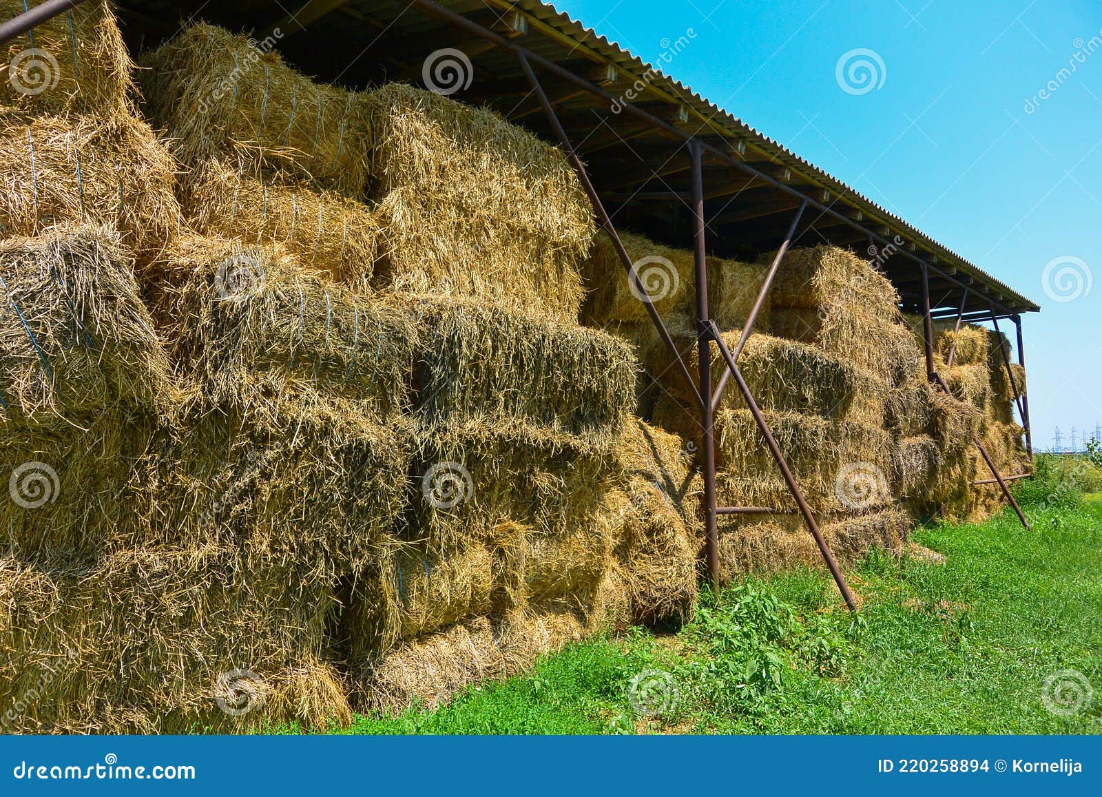 Dry Haystack, Farming Symbol of Harvest Time Stock Photo - Image of ...