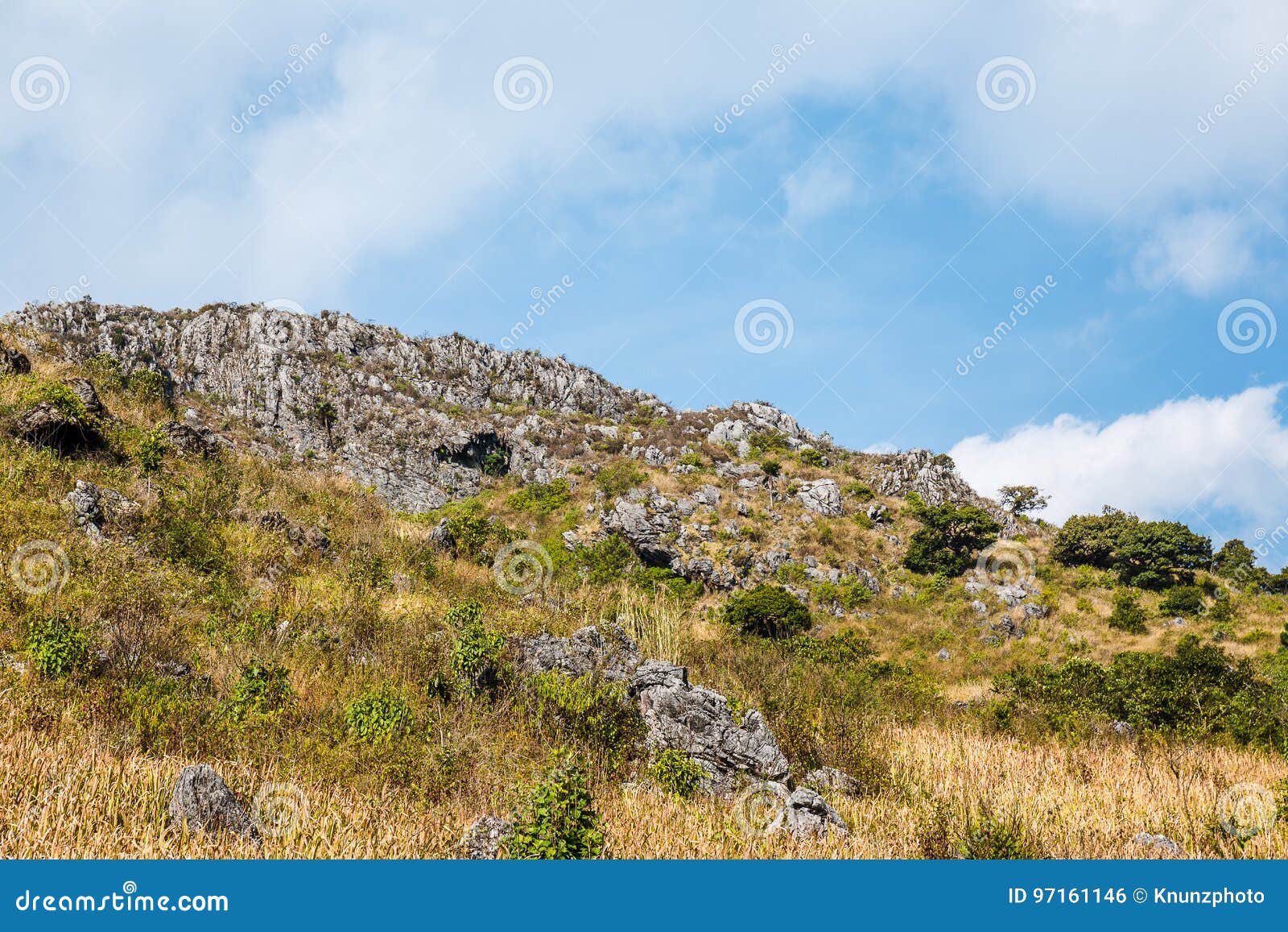 Dry hill with clear sky stock photo. Image of environment - 97161146