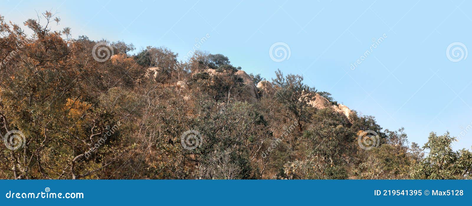 Dry Hills and Fields in the Area of the Deccan Plateau Stock Image ...