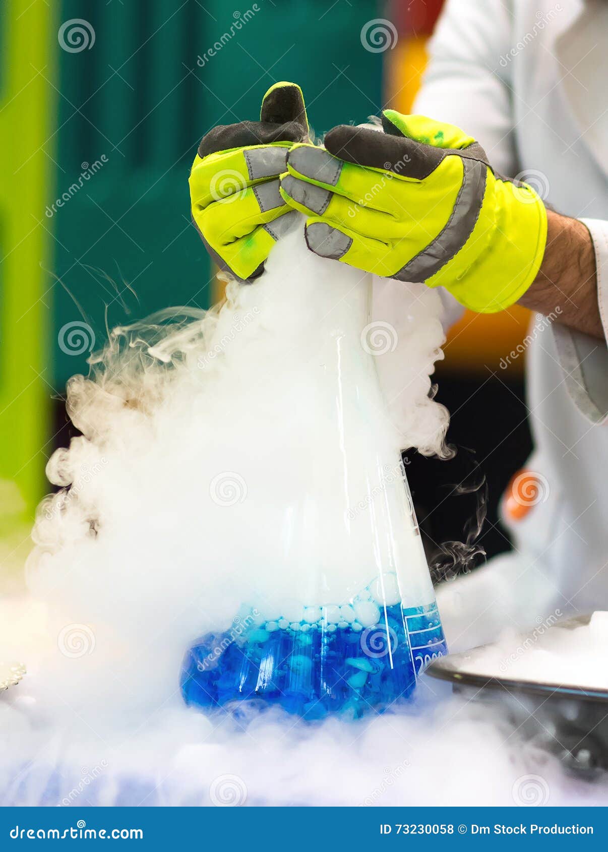 The dry ice. stock photo. Image of science, chemical - 73230058
