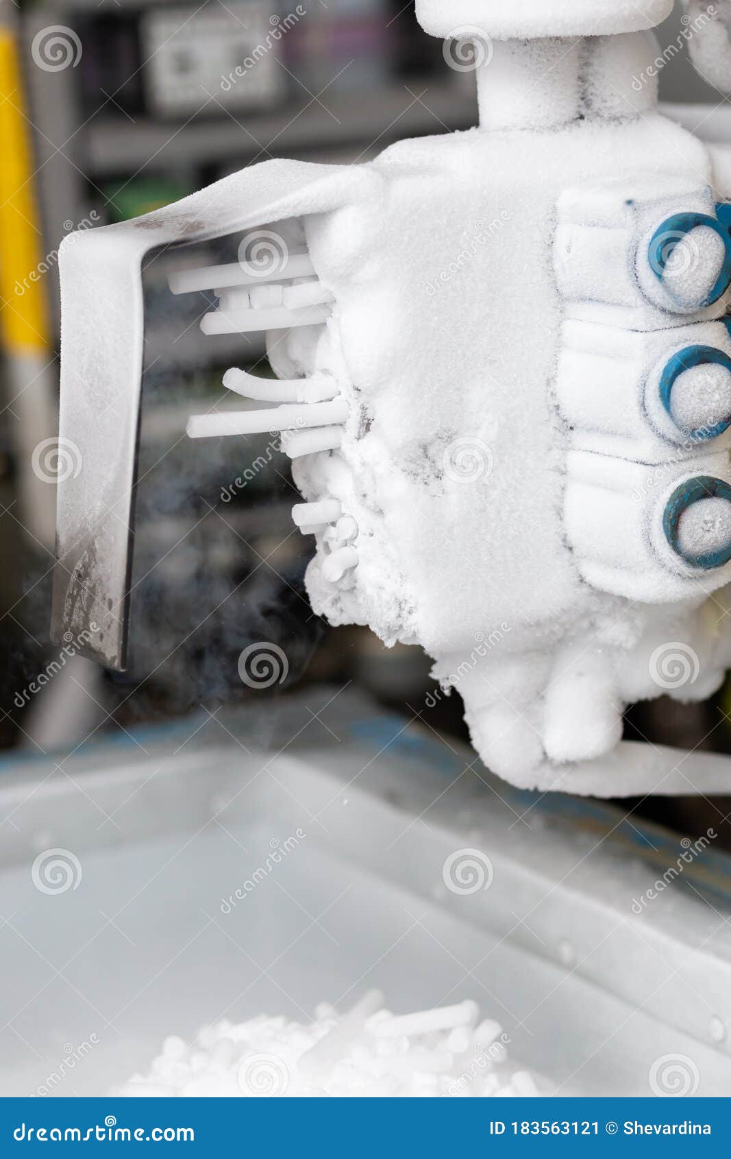 Dry ice machine stock image. Image of vapor, industrial - 183563121