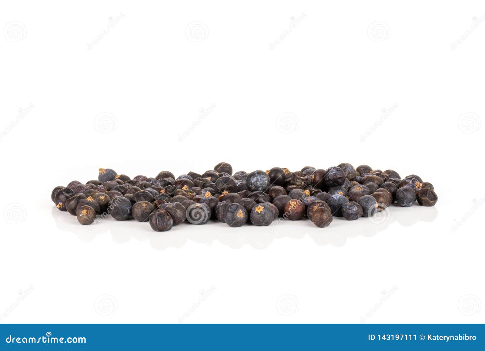 Dry Juniper Berries Isolated on White Stock Image - Image of close ...