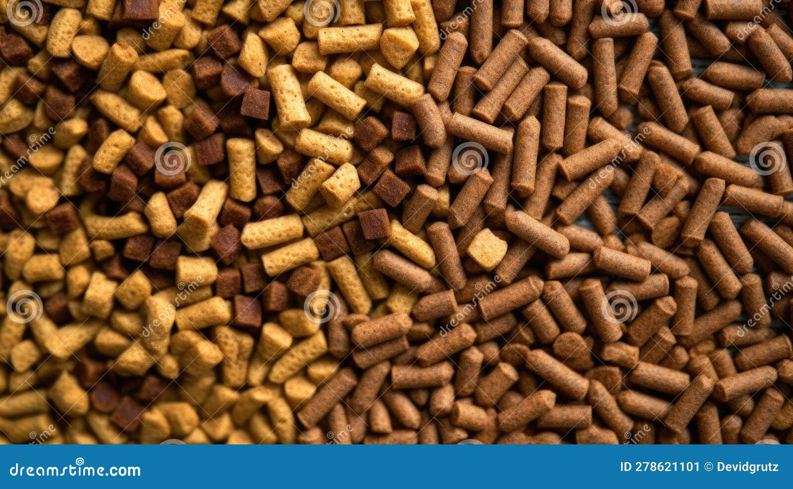 Dry Kibble Animal Food. Generative AI Stock Illustration - Illustration ...