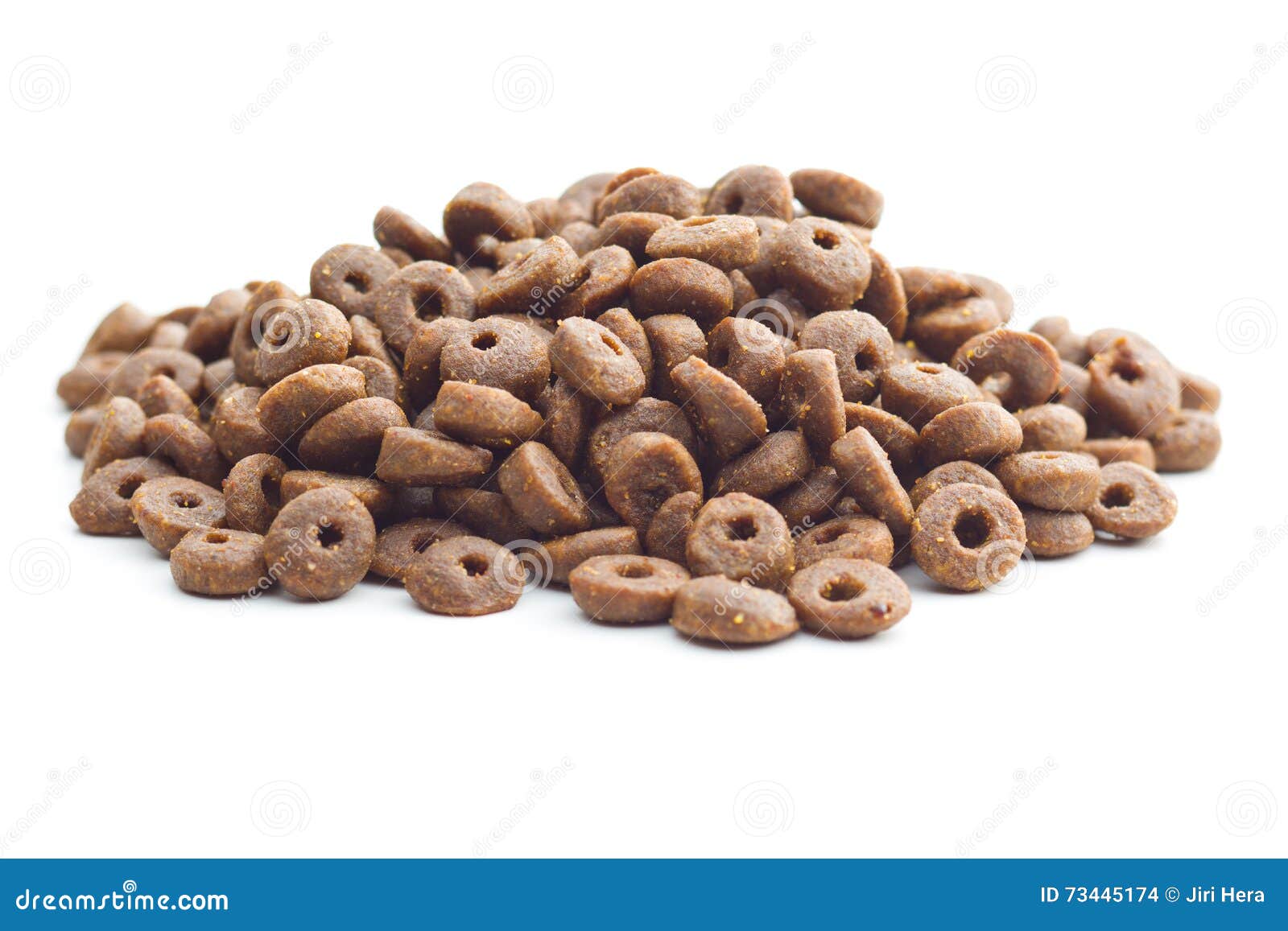 Dry kibble dog food. stock photo. Image of snack, brown - 73445174