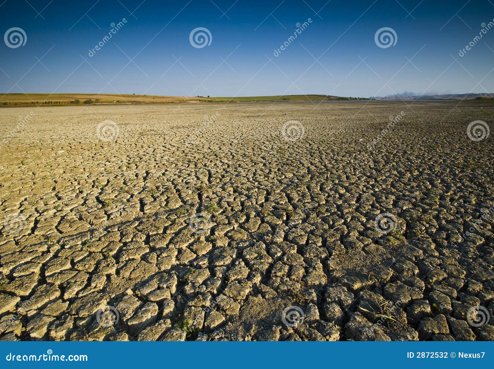 Dry Lake stock photo. Image of blue, backgrounds, natural - 2872532