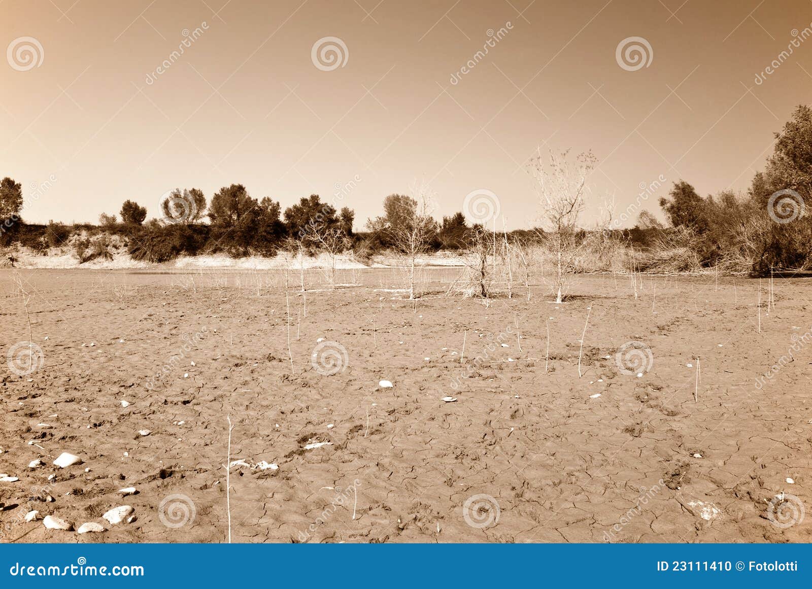 Dry lake bed stock photo. Image of extreme, natural, heat - 23111410