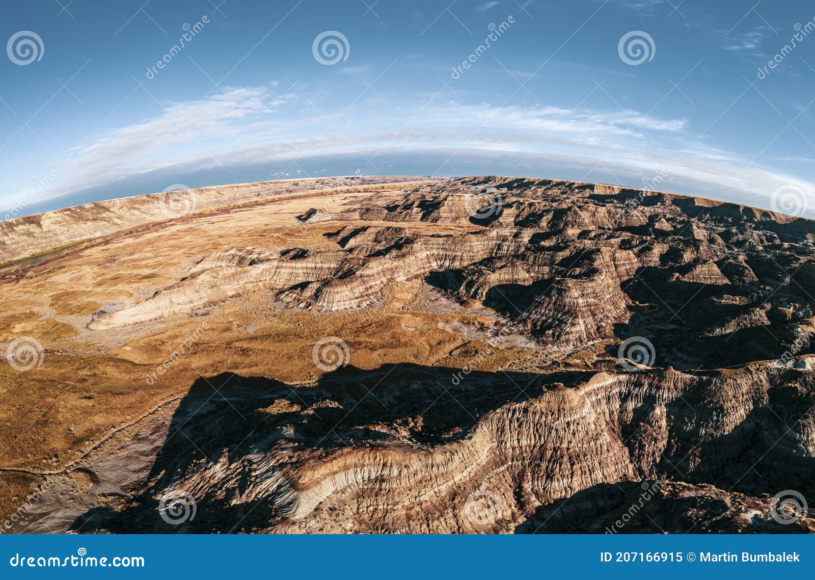 Dry Land with Cliffs and Beautiful Canyons Aerial View Stock Image ...