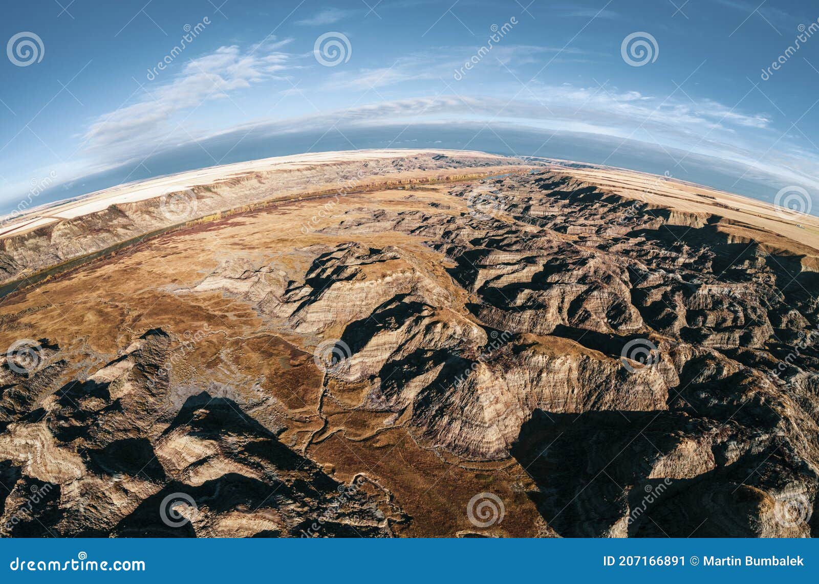 Dry Land with Cliffs and Canyons Aerial View Stock Image - Image of ...