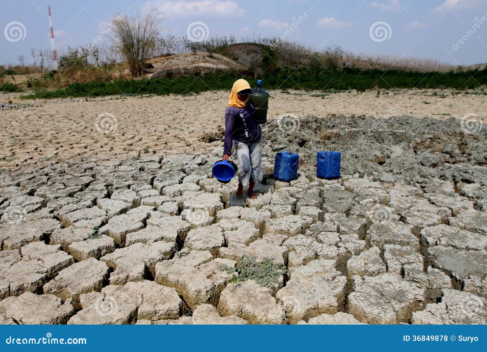 Dry land editorial stock photo. Image of crop, resident - 36849878