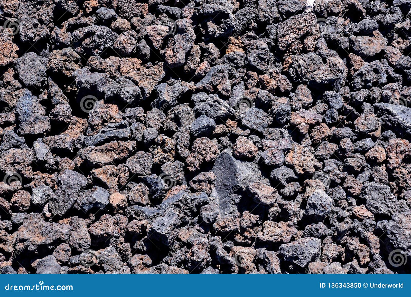Dry Lava Basaltic Rock stock photo. Image of eruption - 136343850