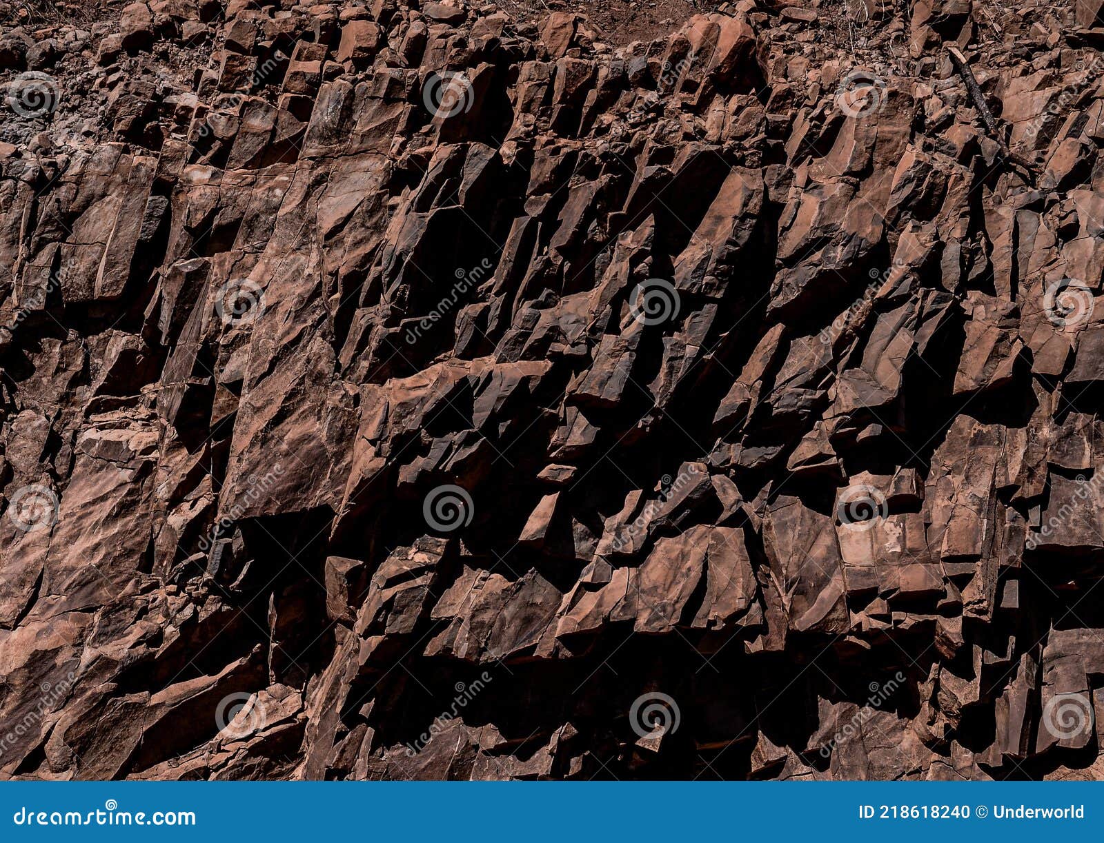 Dry Lava Basaltic Rock stock photo. Image of mineral - 218618240