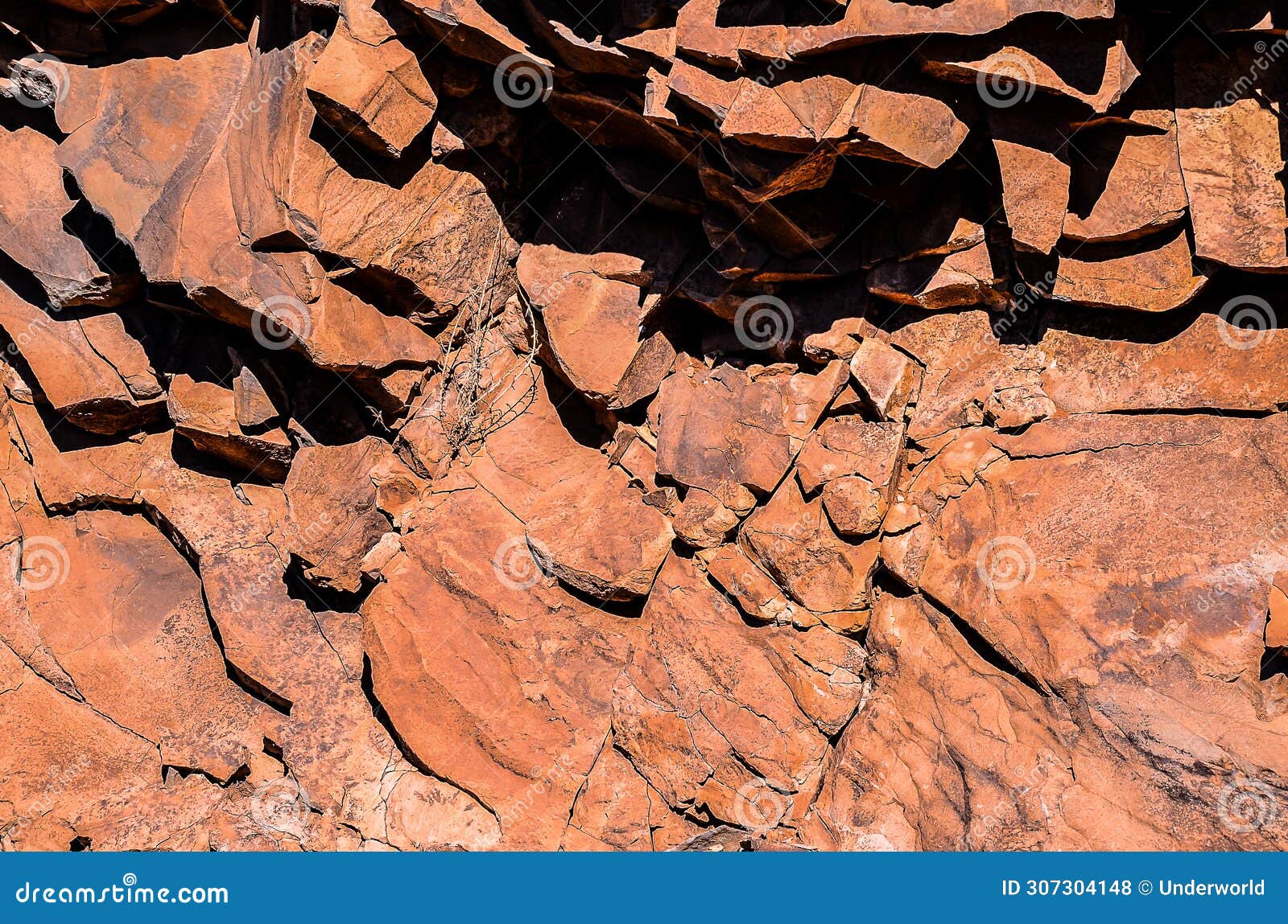 Dry Lava Basaltic Rock stock photo. Image of detail - 307304148