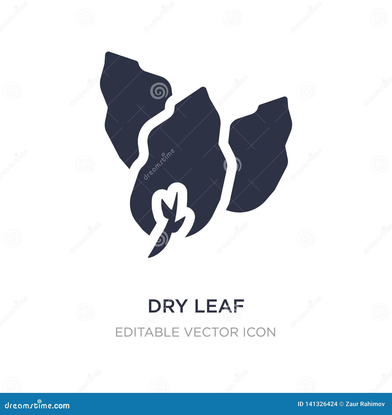 Dry Leaf Icon on White Background. Simple Element Illustration from ...