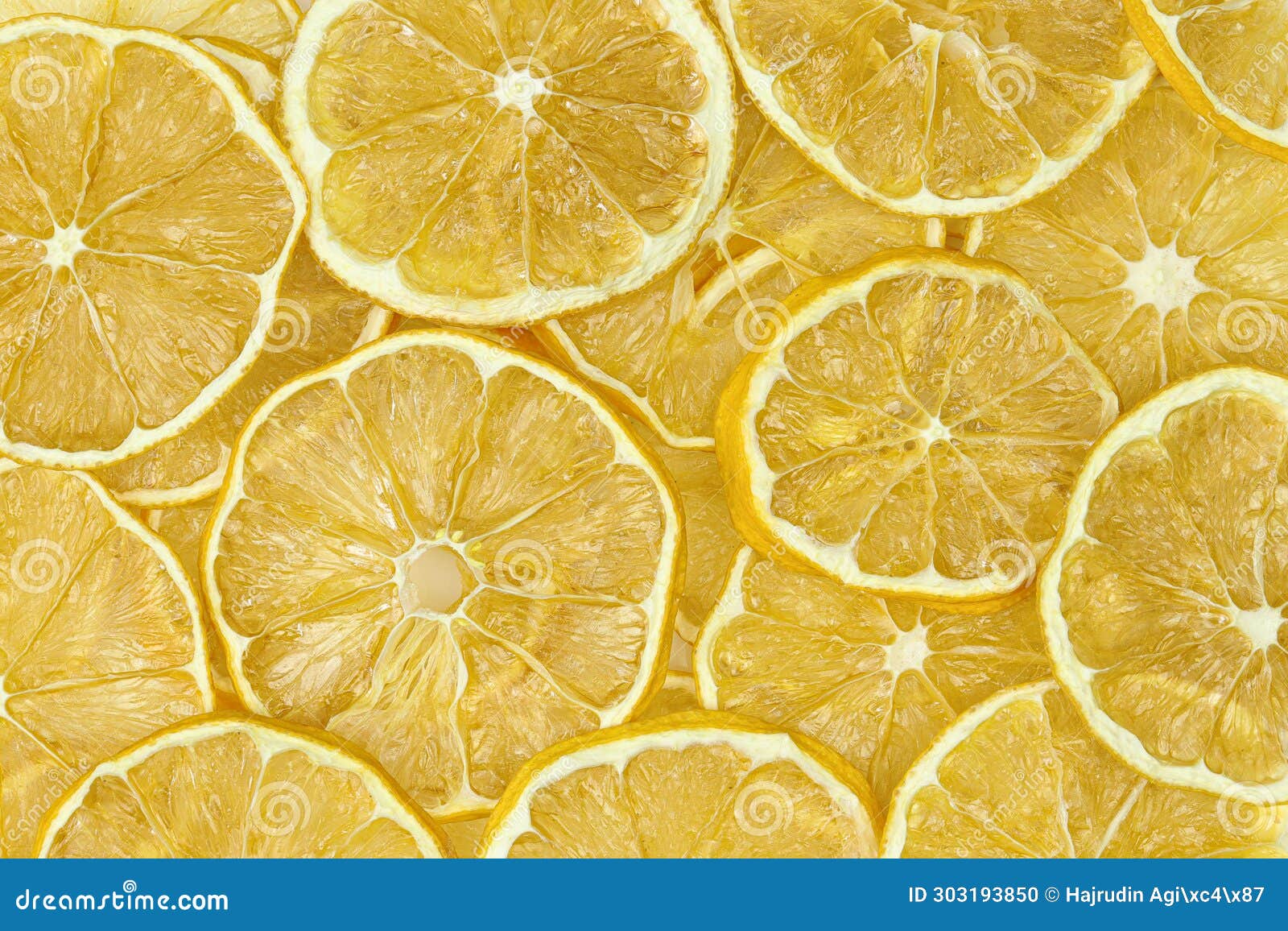 Dry Lemon Slices Dehydrated Fruit Full Background Texture Stock Photo ...