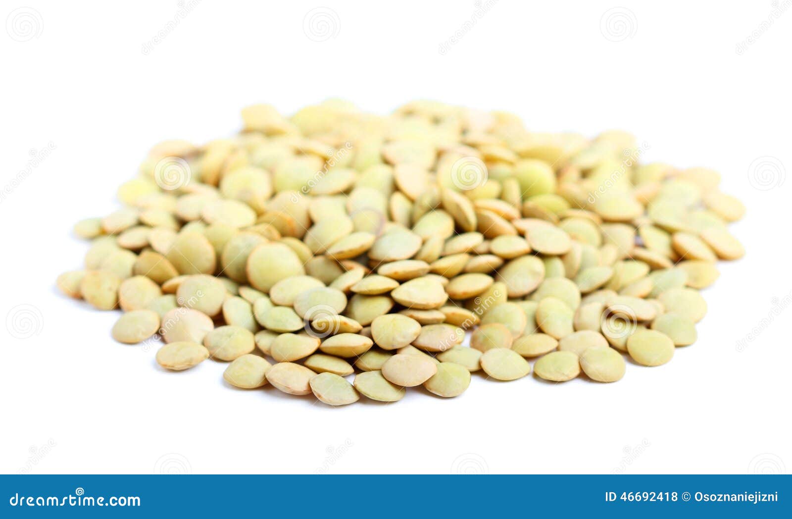 Dry lentil close-up. stock photo. Image of cooking, isolated - 46692418