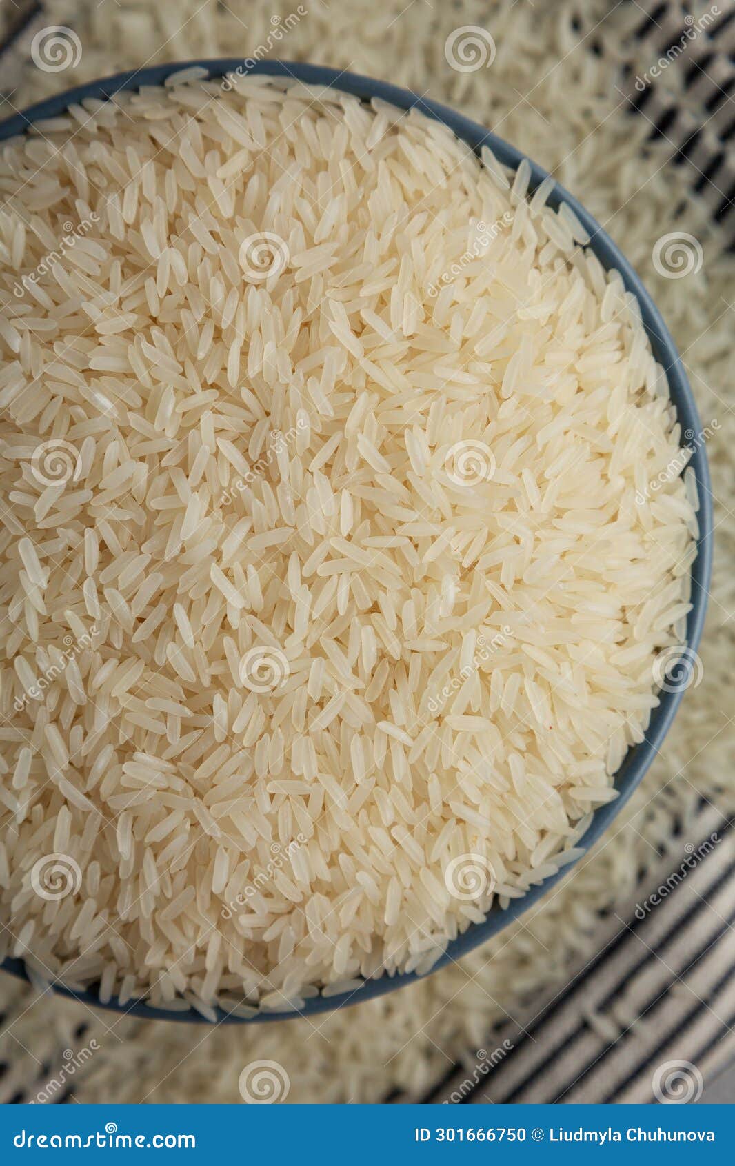 Dry Long Grain Jasmine Rice Stock Photo - Image of oriental, organic ...