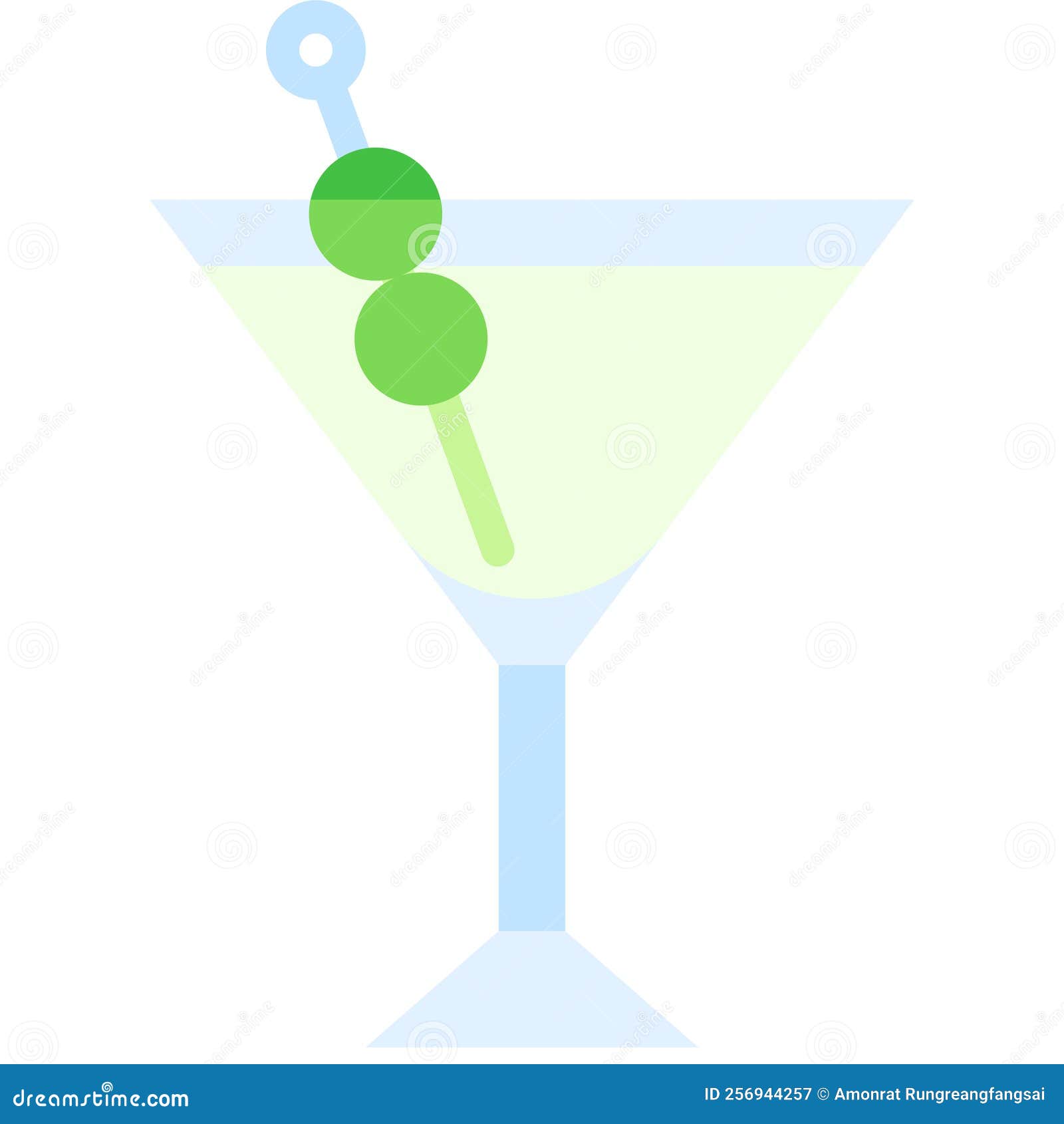 Dry Martini Cocktail Icon, Alcoholic Mixed Drink Vector Stock Vector ...